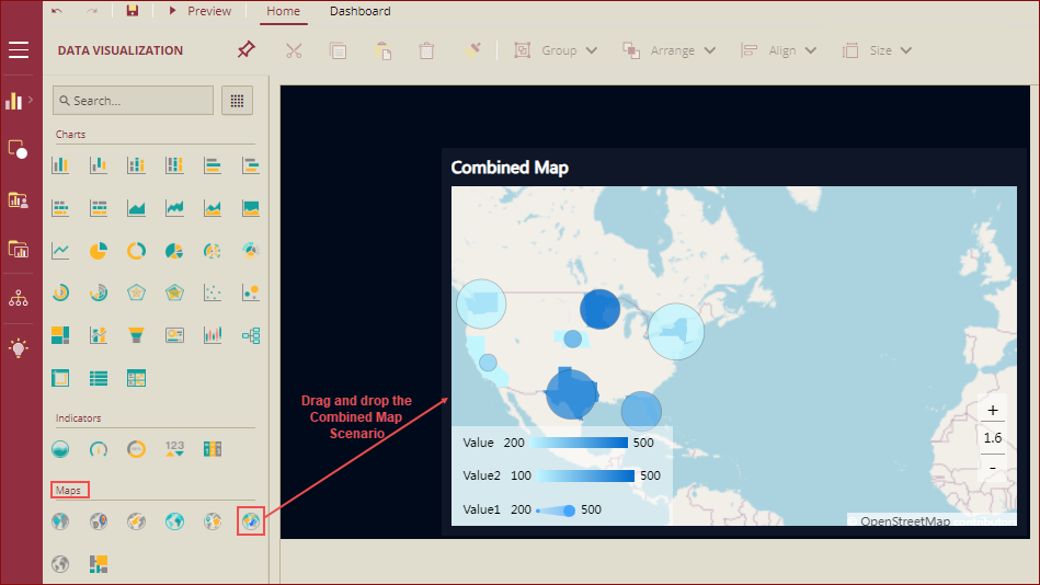 Combined Map | Wyn Documentation